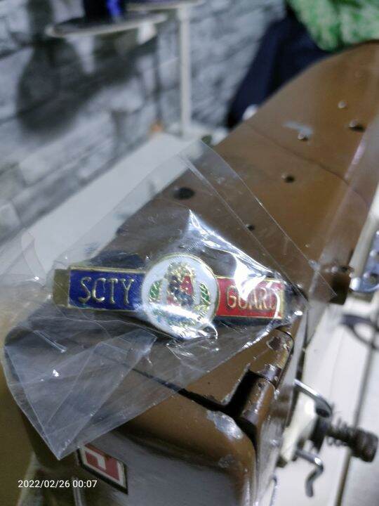 Security Guard Accessories Necktie Clip Logo Blue& Red | Lazada PH