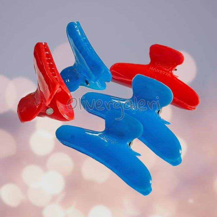 Jepit Gigi Salon Mahkota | Jepit Potong Rambut Plastik | Lazada Indonesia