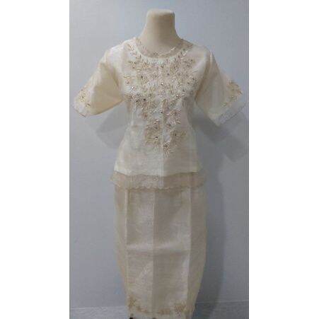 Palda/Blouse Pang Ninang Pinya Organza | Lazada PH