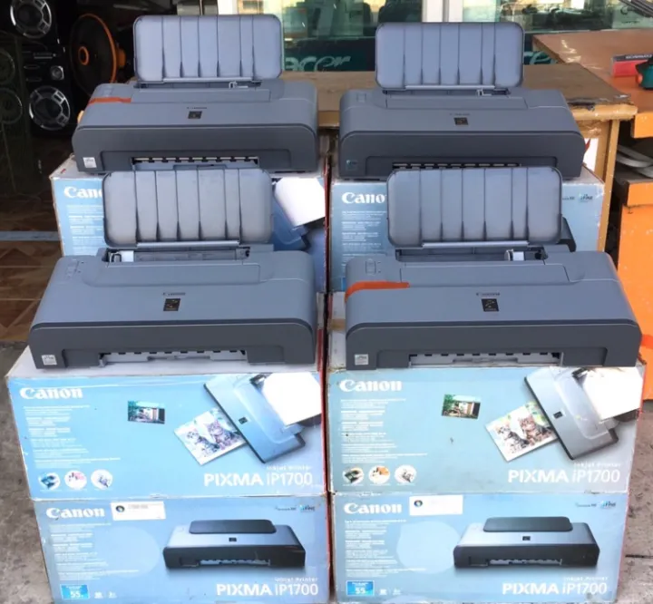 ปริ้นเตอร์canon iP1700 (เครื่องเปล่าไม่มีตลับหมึก) มีสายไฟสายUSBแผ่นได ...