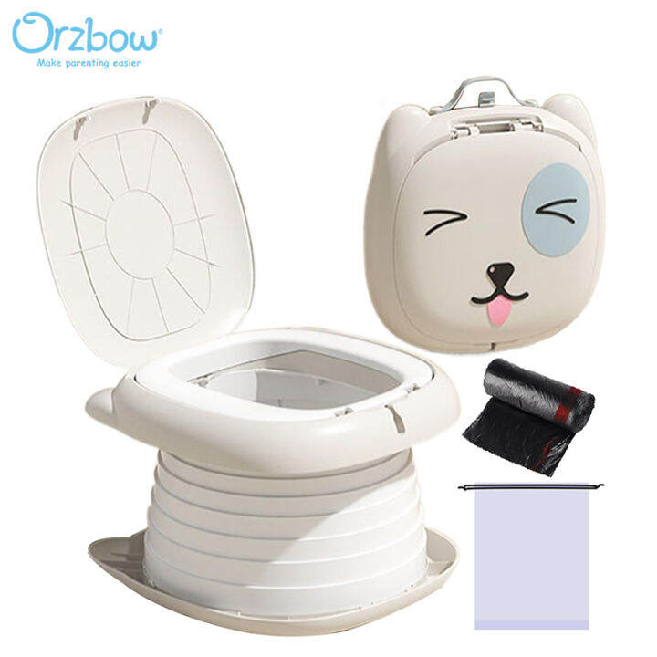 Orzbow ที่นั่งโถสุขภัณฑ์แบบพกพาแบบพกพาสำหรับเด็กเด็กผู้ชายเด็กผู้หญิง ...