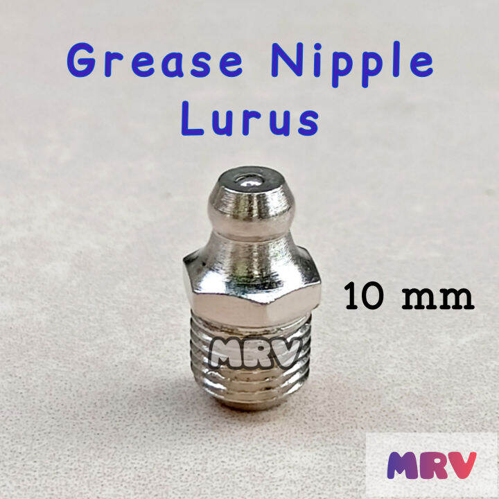 10mm Grease Nipple / Napel Grease (Steel) 10mm Straight / Lurus ...