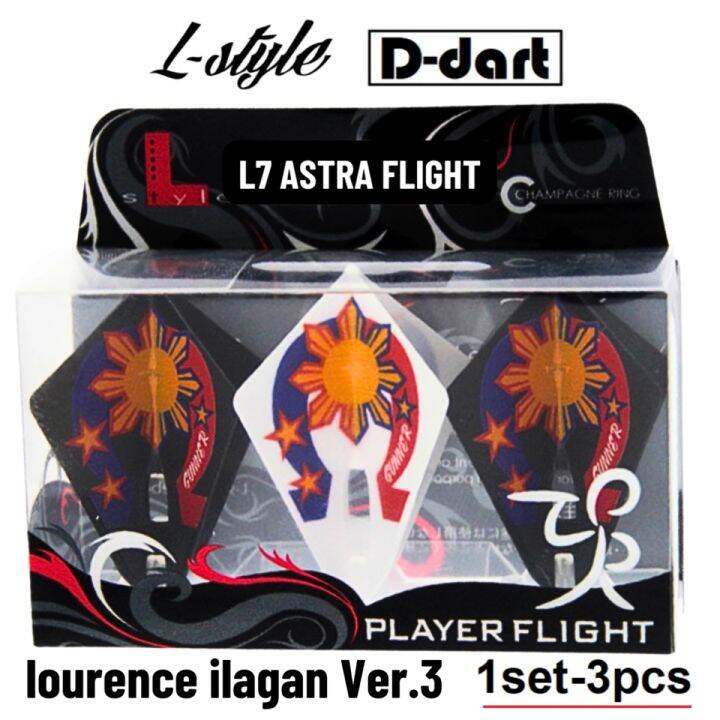 L STYLE DARTS FLIGHT -Lourence Ilagan ver.3 L7 ASTRA CHAMPAGNE RING ...