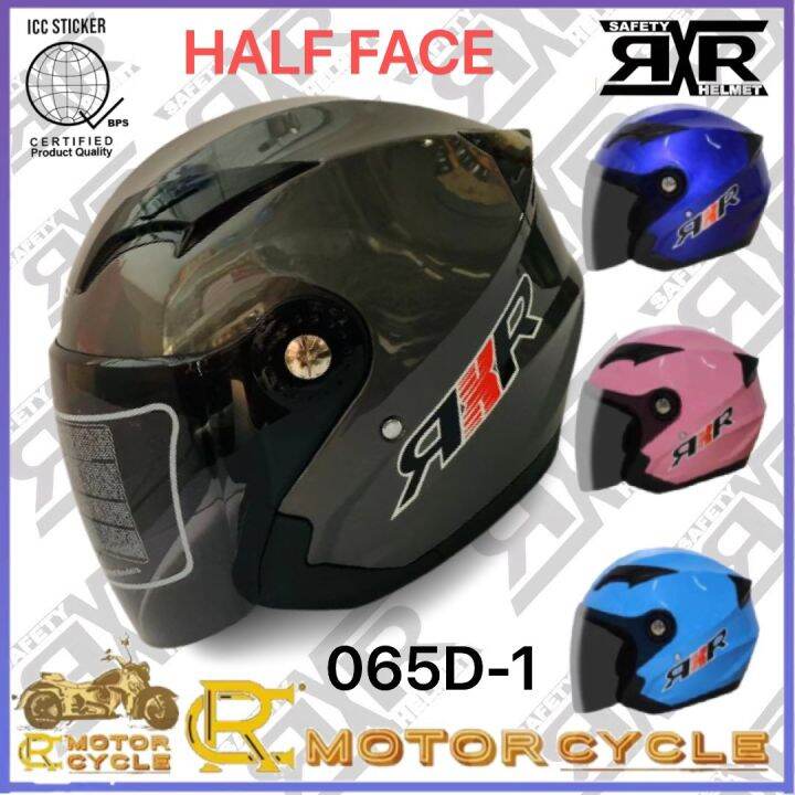 RXR Half Face 065D-1 For Motorcycle With ICC (BPS) LARGE ONLY | Lazada PH