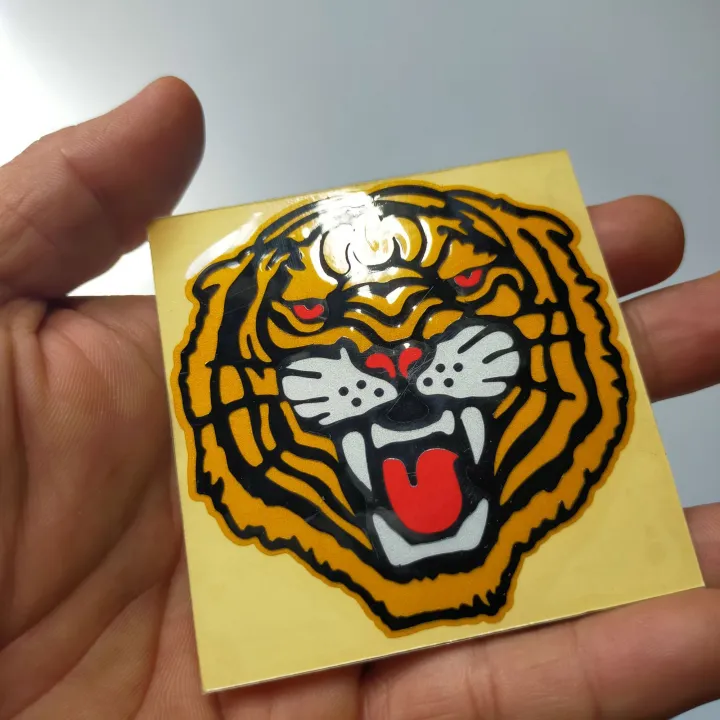 sticker timbul emblem kepala macan, sticker motor macan emblem | Lazada ...