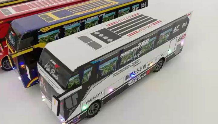 Mobil Remote Bus Telolet Basuri Full Lampu Ukuran Besar | Lazada Indonesia