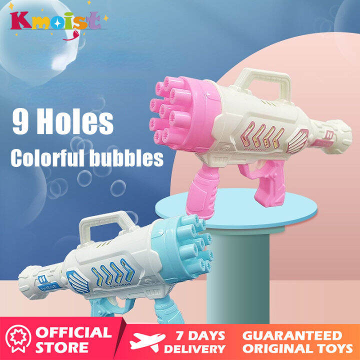 Kmoist ฟองจรวดขนาดเล็ก9หลุม,ของเล่นเครื่องเป่าฟองน้ำสบู่ฤดูร้อนของเล่นเครื่องเป่าฟองน้ำสบู่ฤดู ...