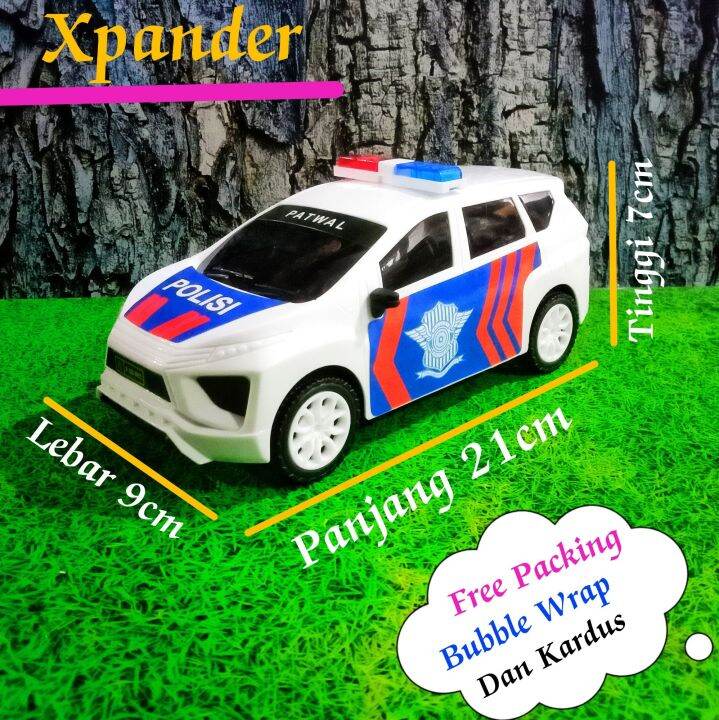 Mobil Polisi Xpander Mainan Anak Diecast Terbaru Panjang 21cm Lebar 9cm ...