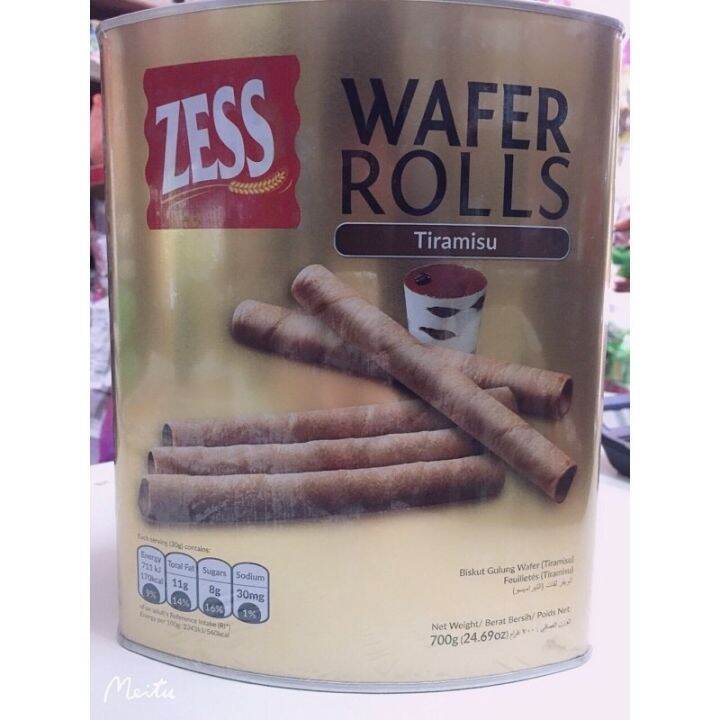 Ready stock Zess Chocolate,Strawberry,Tiramisu Wafer Roll 700g | Lazada