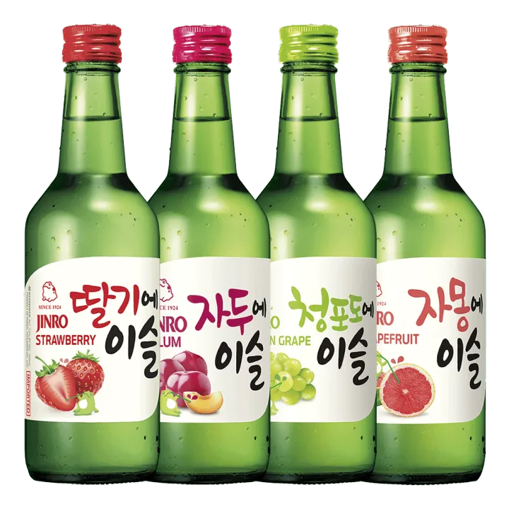 Flavored Soju Bundle 340 ml (4 bottles of any flavor) | Lazada PH