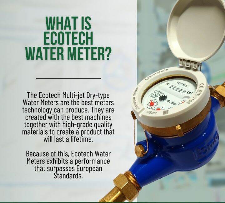 ECOTECH HIRIZONTAL WATER METER CAST IRON MULTIJET DRY TYPE (screw type) | Lazada PH