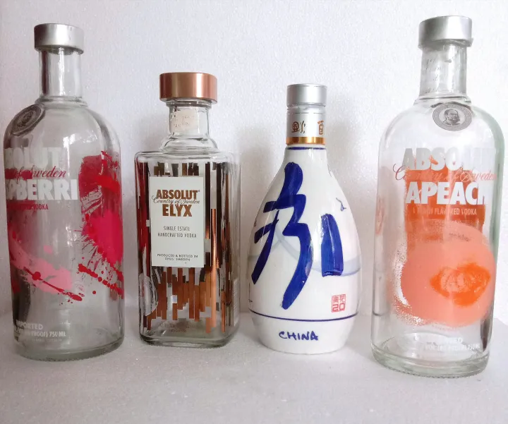 botol bekas miras / bekas minuman keras botol unik botol pajangan/1pcs ...