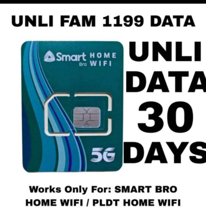 SMART BRO SIM UNLI DATA 30DAYS /10GB pang smart modem lang Po ung sim | Lazada PH
