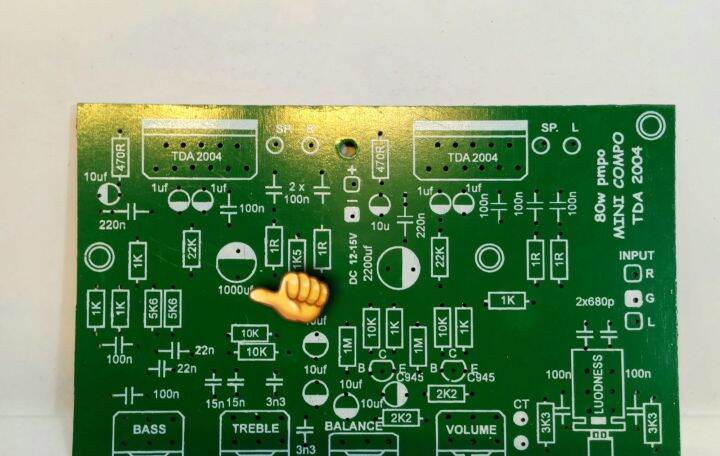 pcb power amplifier tda 2004 2005 pmpo 80 wat mini compo | Lazada Indonesia