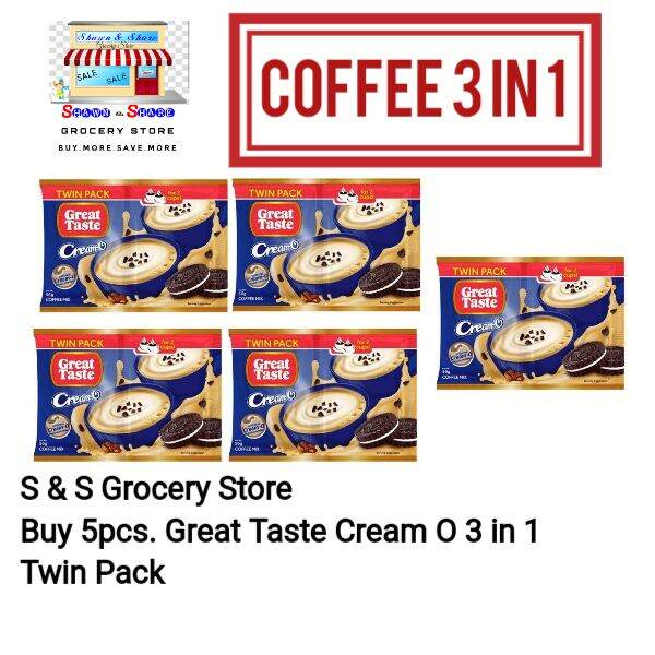 S & S Grocery Store/Great Taste Cream O 3 in 1 Twin Pack | Lazada PH