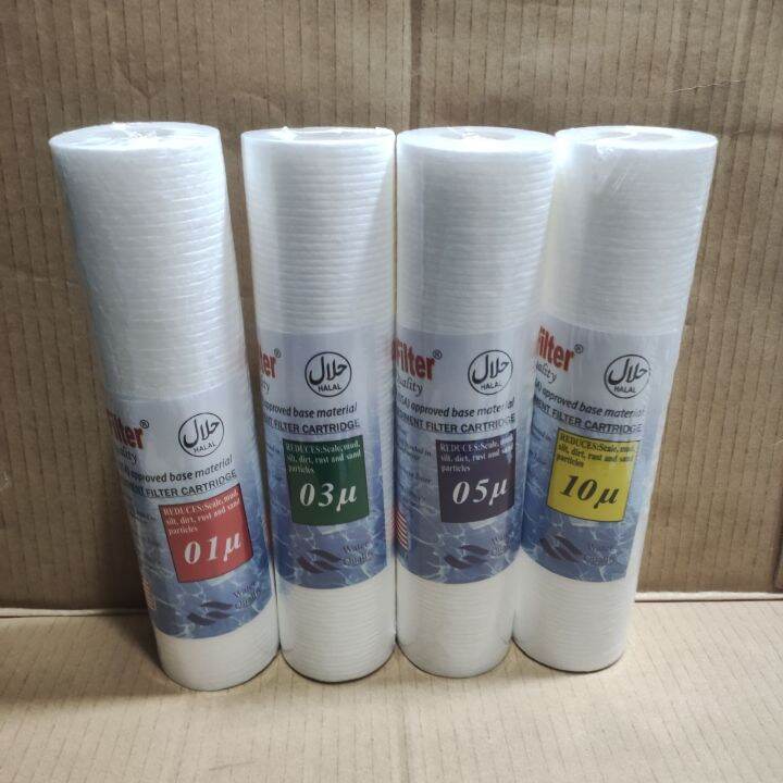 Cartridge sedimen filter air 10 inchi nano filter | Lazada Indonesia