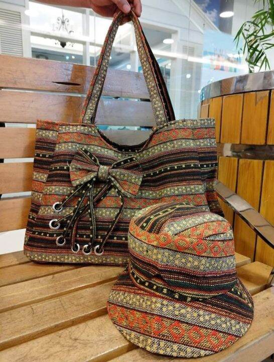 BAGUIO IGOROT DESIGN BAGS WITH BUCKET HAT | Lazada PH