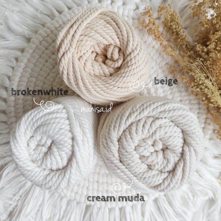 Tali Macrame / Tali Katun Macrame 3mm | Lazada Indonesia