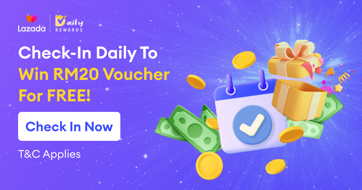 Help me click and get Daily Rewards in Lazada, click & check-in now! 🙏
