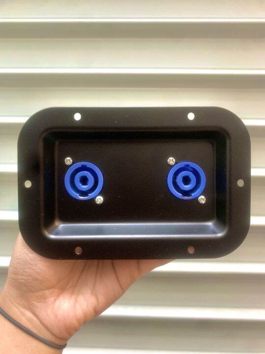 PLAT SPIKON SPEAKER BOX NPUT OUTPUT BAHAN BESI TERPASANG SOCKET SPIKON ...