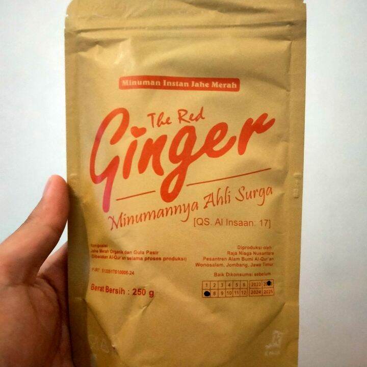 Bandrek / Minuman Jahe Merah - Serbuk Jahe Merah Organik - The Red Ginger 250 gr | Lazada Indonesia