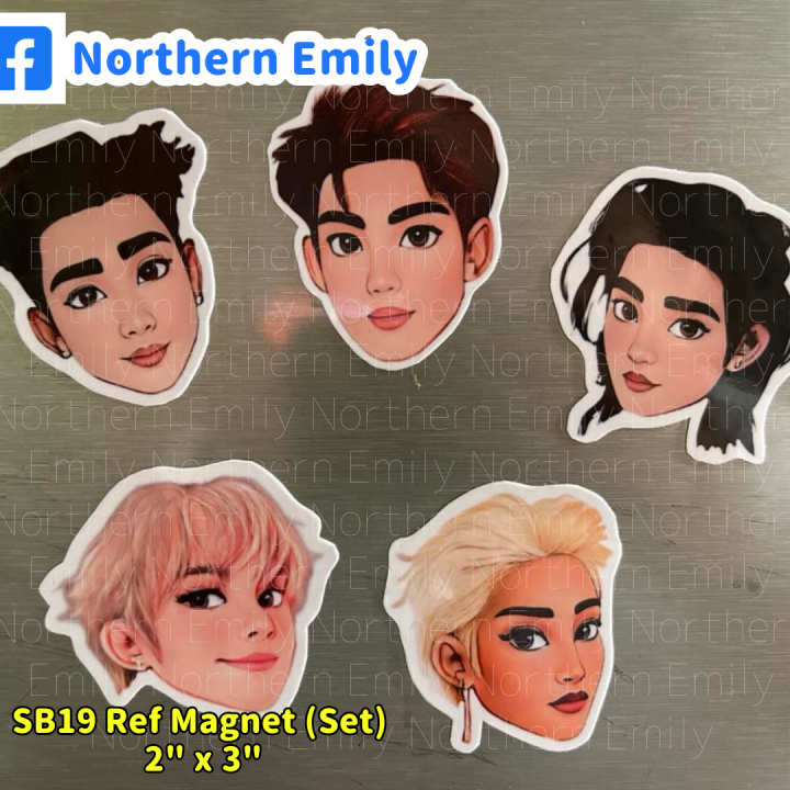SB19 Ref Magnet Sold Per Piece Ken Justin Josh Stell Pablo A'Tin ATIN ...
