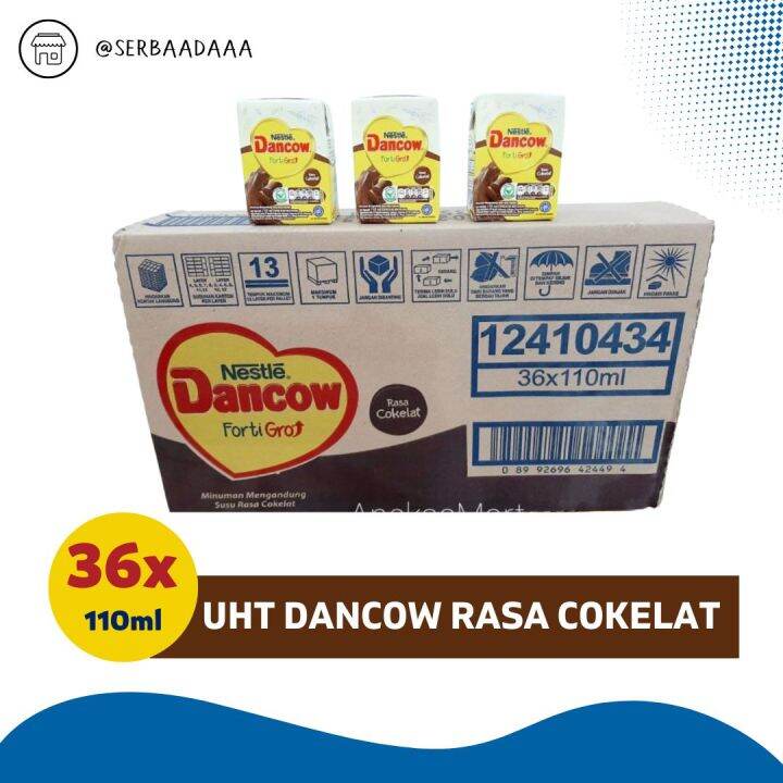 Dancow FortiGro UHT Rasa Cokelat 110ml 1 Karton Isi 36Pcs | Susu Dancow ...
