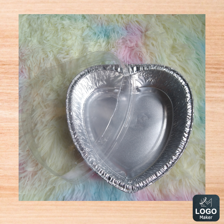 (10pcs) aluminum heart shape with lid | Lazada PH