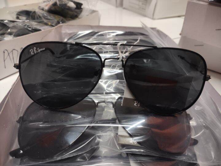 KACAMATA BL .KACAMATA PRIA SUNGLASSES RB SPACE AVIATOR FULL BLACK FULL ...