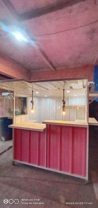 Container booth/ Semi kontainer booth/ kontainer Portable/ material ...
