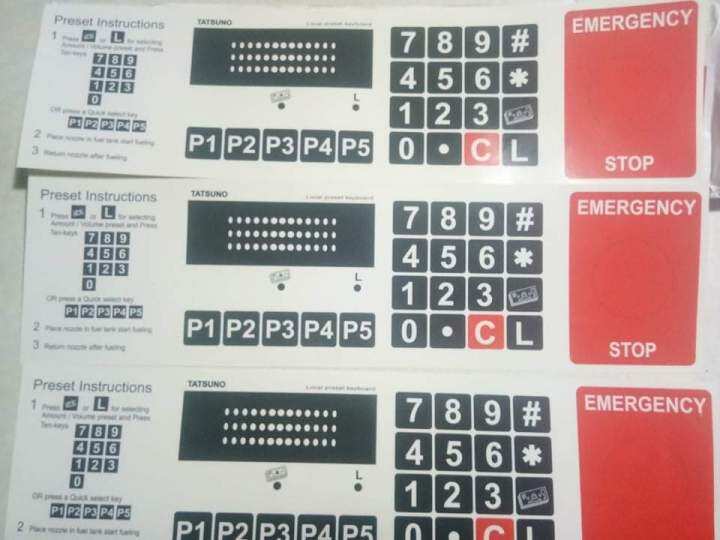 Replacement Tatsuno keypad sticker | Lazada PH