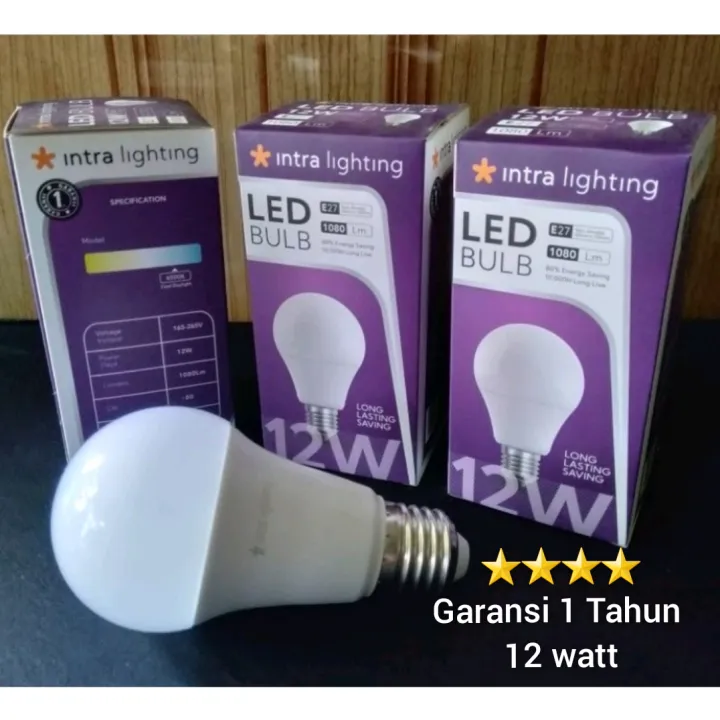 LAMPU LED 12 WATT GARANSI 1 TAHUN SUPER TERANG | Lazada Indonesia