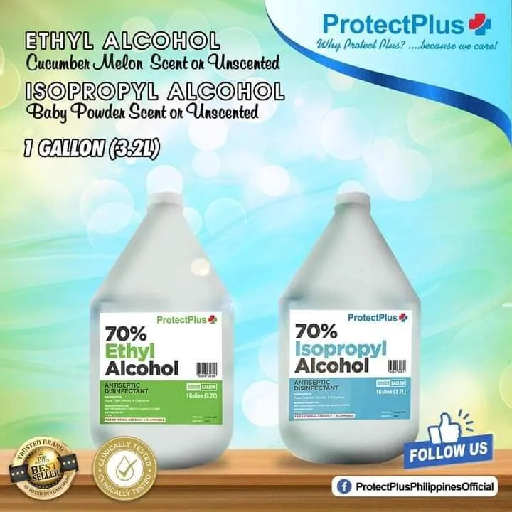 PROTECT PLUS 70% ISOPROPYL AND ETHYL ALCOHOL WITH MOISTURIZER | Lazada PH