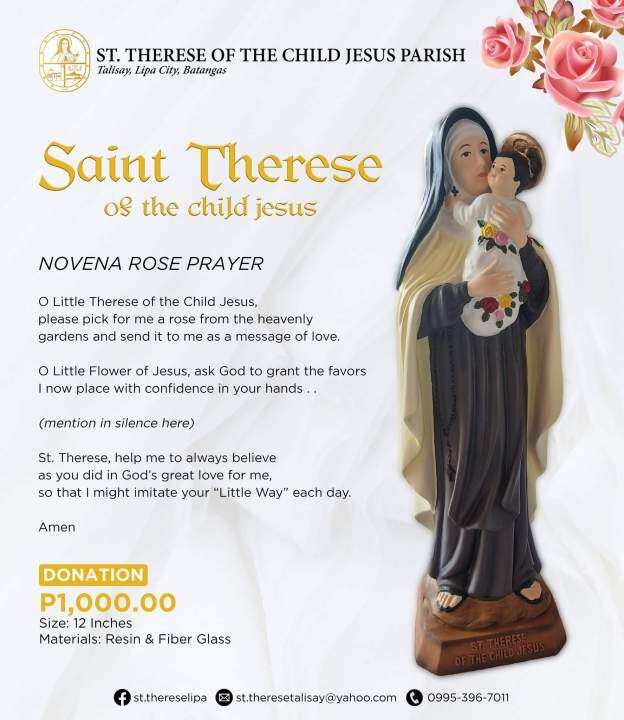 St. Therese of the Child Jesus Statue | Lazada PH