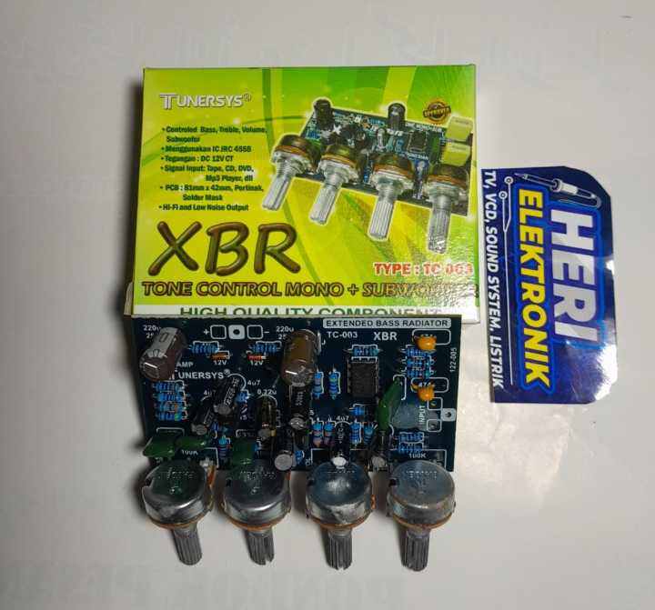 kit tone control mono+ subwoofer XBR by tunersys | Lazada Indonesia