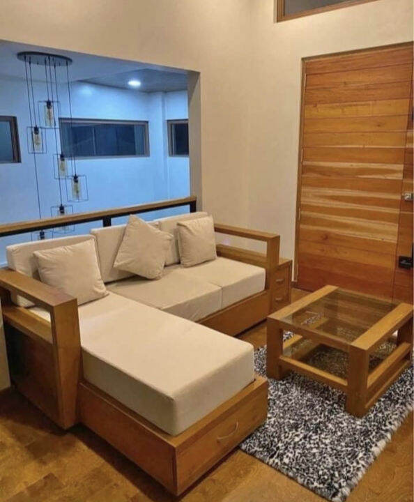 L-Shape Sofa set with center table | Lazada PH