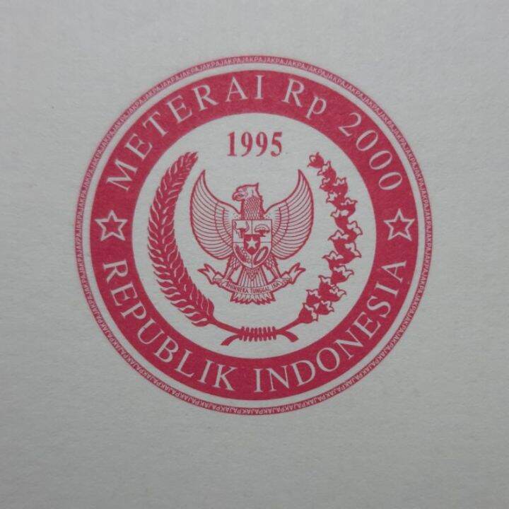 Kertas segel asli tahun 1995 Double | Lazada Indonesia