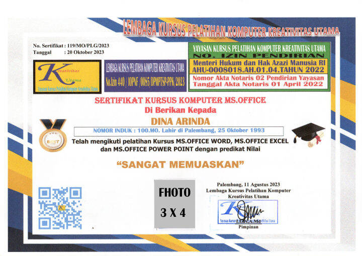 Sertifikat komputer Resmi | Lazada Indonesia