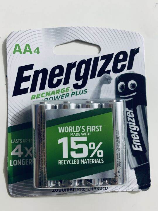 100% Original Energizer Power Plus rechargeable Battery AA～Made In ...