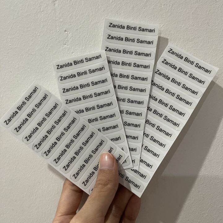 40s Transparent Custom Name Sticker | 40s Tempah Sticker Nama Lutsinar ...