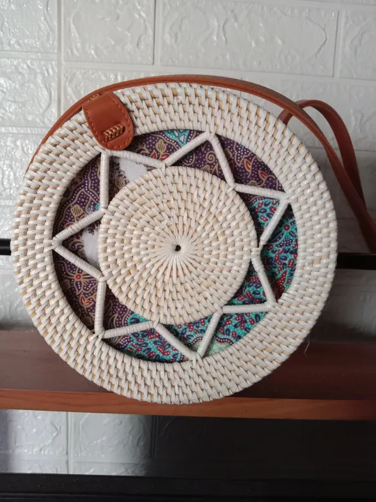 Hand made RATTAN ROUND BAG | Lazada PH