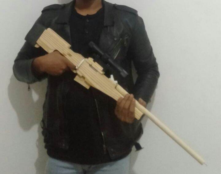 mainan kayu model sniper awp | Lazada Indonesia