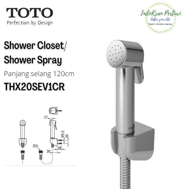Shower Closet TOTO THX20SEV1CR Chrome / Jet Shower TOTO / Shower Spray TOTO THX20 | Lazada Indonesia