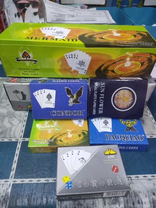 1box playing cards, gaming card mermaid,corona,condor,pacquiao ...