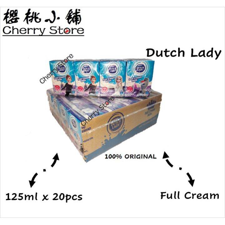 Dutch Lady UHT Full Cream Milk 125ml x 20pcs(Random Design) | Lazada