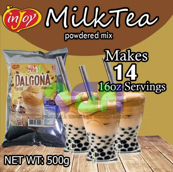 inJoy Dalgona Milk Tea Powder 500g | Lazada PH