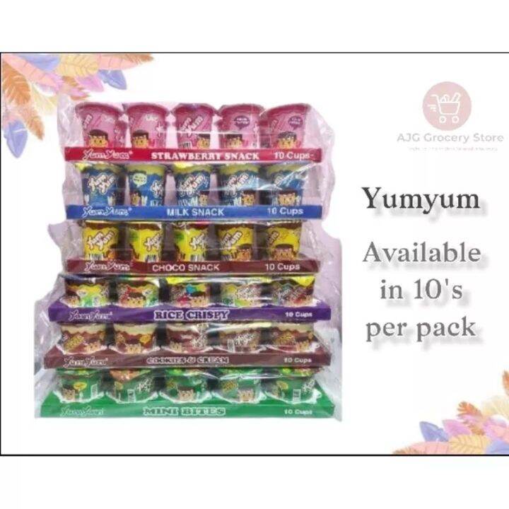 Yum Yum Snacks 10pcs. Per tray (choco/ cookies and cream/ mini bites ...