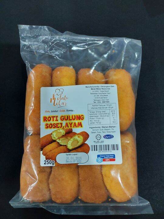 Melati Mekar Roti Gulung Sosej Ayam | Lazada
