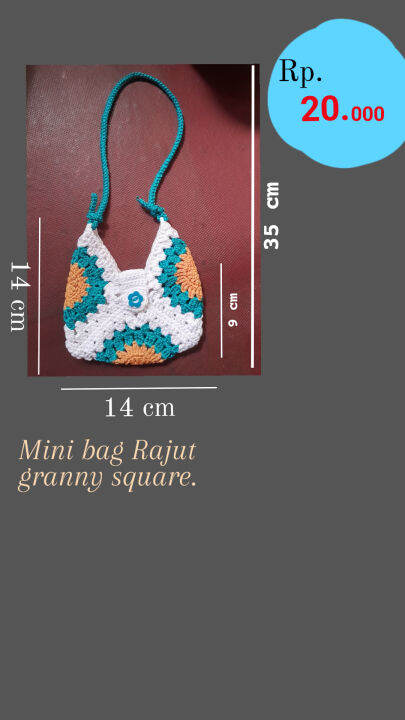 TAS RAJUT GRANNY SQUARE | Lazada Indonesia
