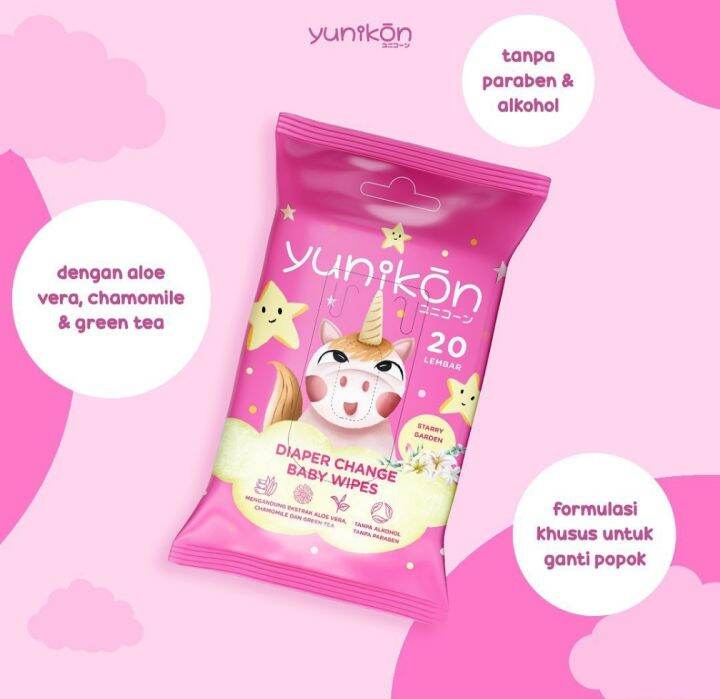 Yunikon Diaper Change Baby Wipes 20 lembar | Lazada Indonesia